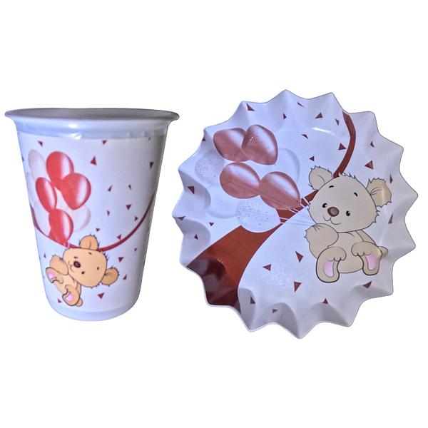 Platos Y Vasos Para Fiesta De Oso Con Globos Rojos